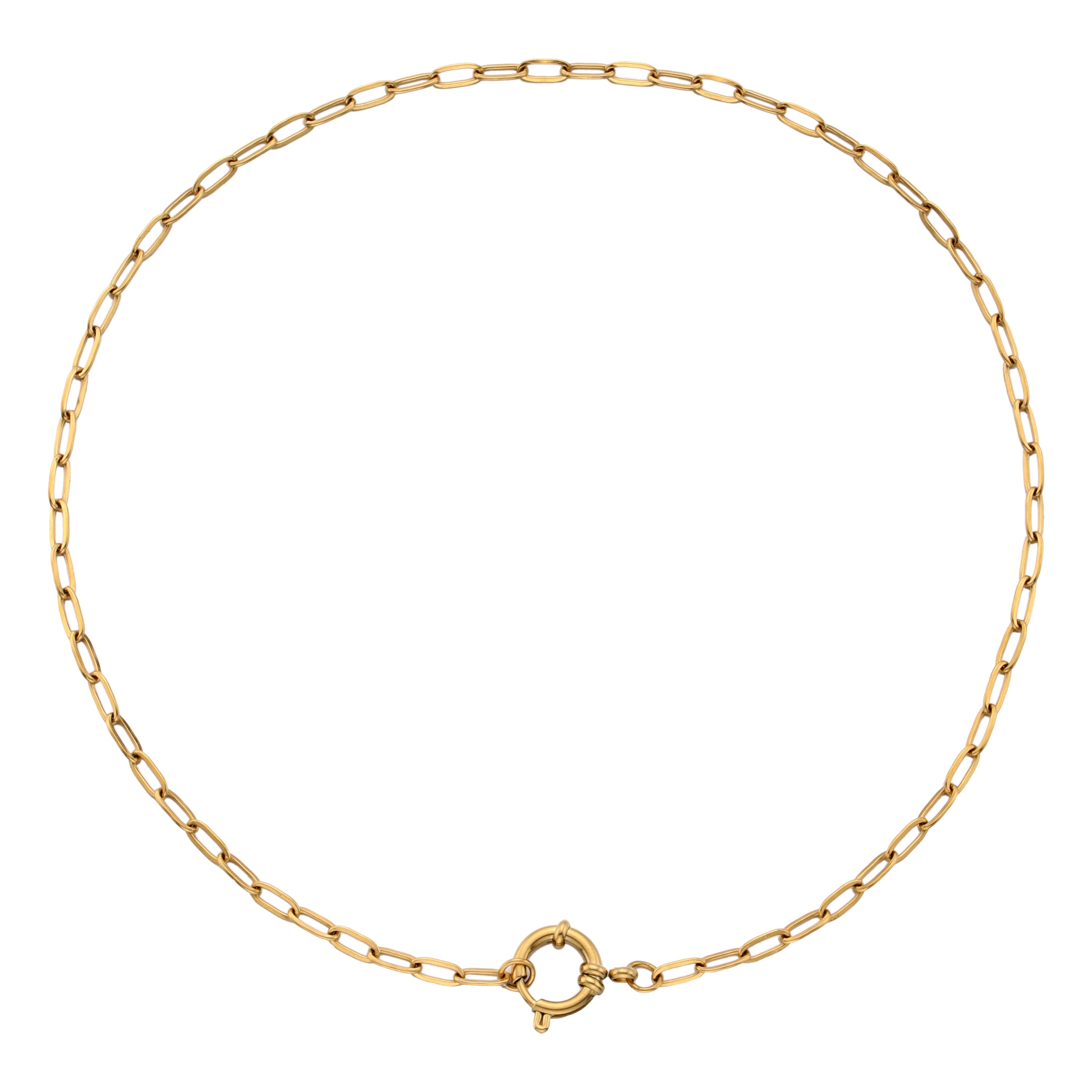 Eleanor Gold Charm Necklace Chain 41cm – Bijoux De Mimi