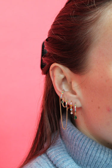Anna Colourful Huggie Earring Stacker Set – Bijoux De Mimi