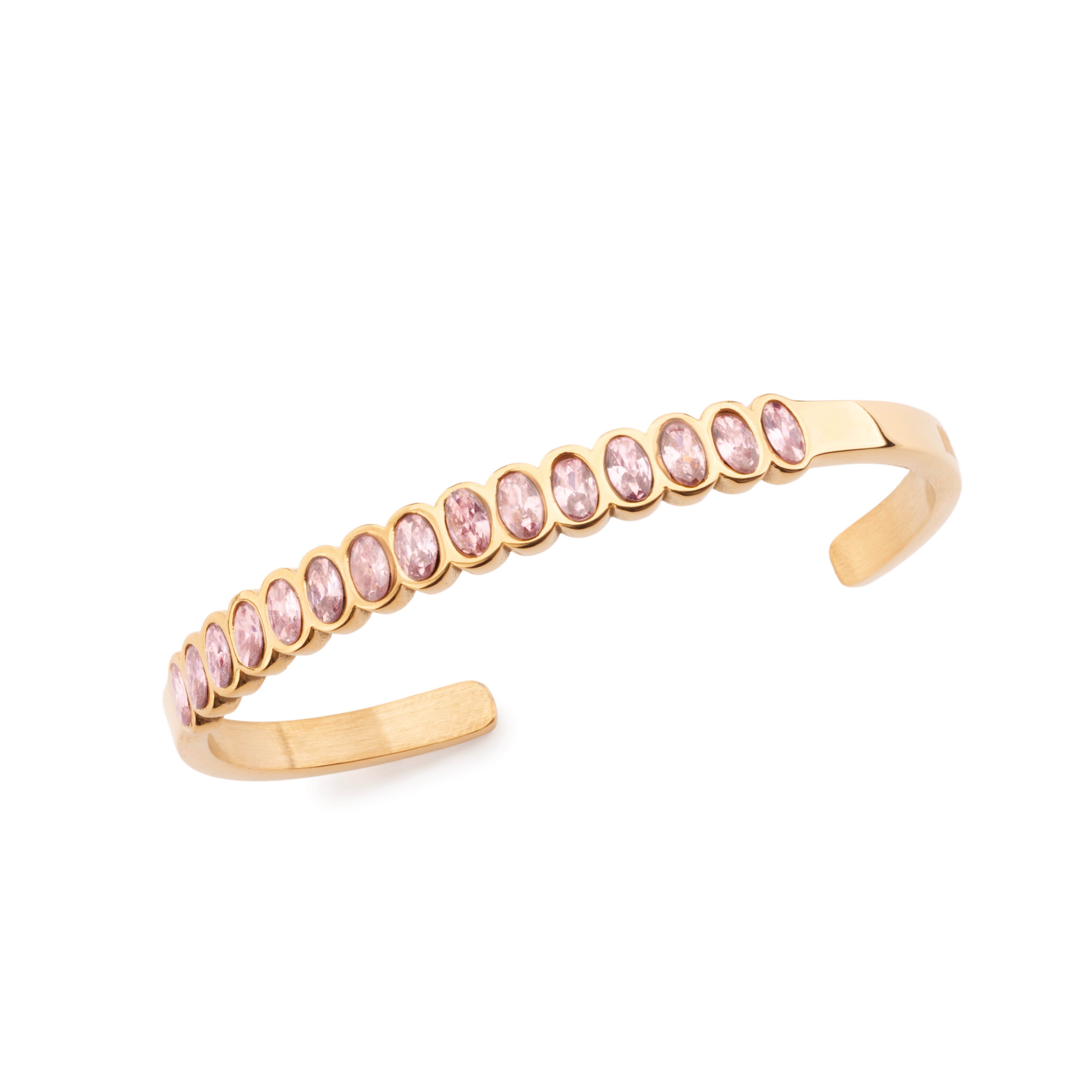 Martha Pink Gold Waterproof Bangle – Bijoux De Mimi